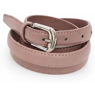 Chapeau-Tendance Ceinture fine en cuir ajustable - &eacute;l&eacute;gante