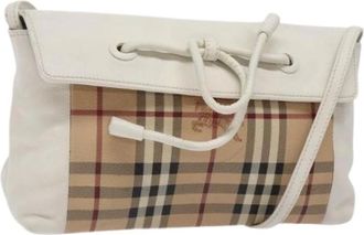 Burberry Pre-owned Cuir sacs-ports-paule - Femme - Pre-owned - Beige - Taille: ONE Size
