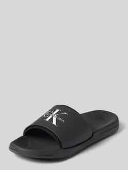 Calvin Klein Badeschuhe mit Label-Pr&auml;gung
