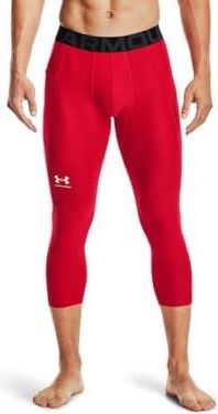 Under Armour Armour Heatgear 3/4 Leggings, Rouge (600)/Blanc, S/Haut Homme