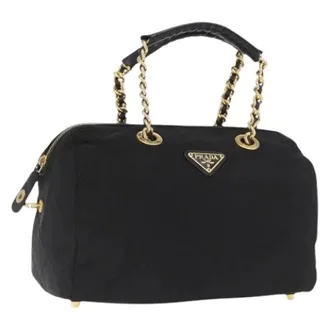Prada Sac &agrave; main en nylon Pre-owned - Femme - Pre-owned - Noir - Taille: ONE Size