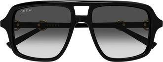 Gucci Pilot Sonnenbrille - - Accessories - unisex - Schwarzk - 55 MM
