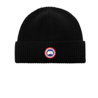 Canada Goose Bonnet c&ocirc;tel&eacute; - Homme - Accessoires - Noir - Taille: ONE Size