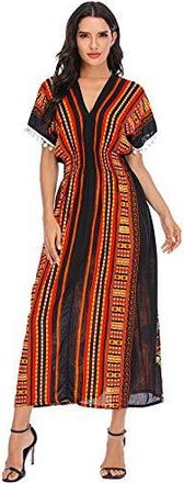 Generic Robes boh&egrave;me 2026 pour femmes, robe de vacances, jupe de vacances longue, &eacute;t&eacute; 2021 boh&egrave;me et plage &agrave; franges, printemps, Noir, Taille unique