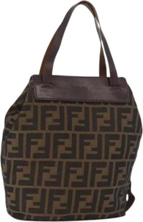 Fendi Pre-owned Zucca Canvas Hand Bag - Femme - Pre-owned - Brun - Taille: ONE Size