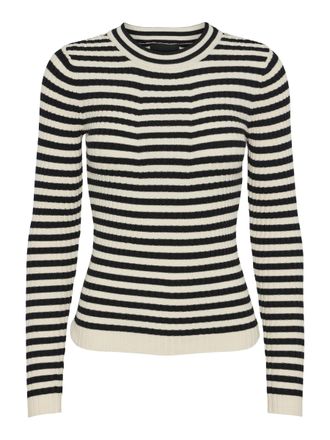 Pieces Pccrista Ls O-Neck Knit Noos Bc