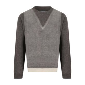 Maison Margiela Pullover mit Rundhalsausschnitt - - Knitwear - Herren - Braun - M