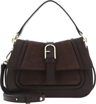 Furla Cuir sac à épaule bandoulière Flow Top Handle Toni Espresso marron foncé