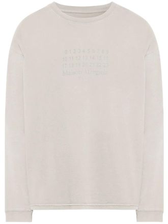 Maison Margiela t-shirt à logo imprimé - Tons neutres