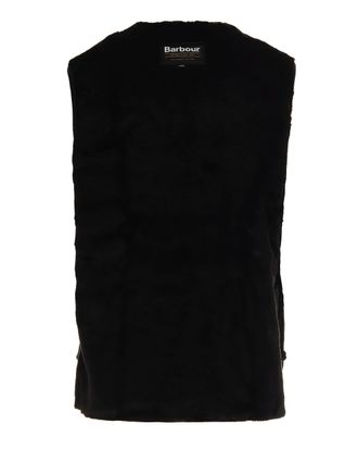 Barbour Mens Gilet Acrylic Fleece Black Waistcoats & Gilets