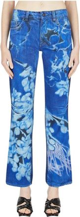 Paula Canovas Del Vas Femme, Jeans, Bleu, Taille: 38 FR Printed Jeans