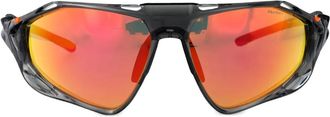 Nike Zeus Rize E Sonnenbrille mit reflektierenden Gl&auml;sern - Schwarz