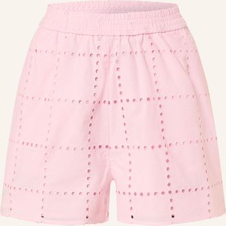 IVY OAK Ivy Oak Shorts Aus Lochspitze rosa
