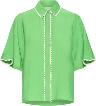 Ichi Ichi, Femme, Blouses et Chemises, Vert, Taille: 42 FR IHMarion T-Shirt
