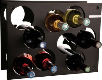 Paderno LAtelier du Vin - City Rack Bois - Weinflaschenregal aus Holz - Kapazit&auml;t f&uuml;r 9 Flaschen