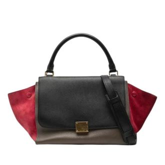 Celine Sac &agrave; main en cuir vintage Pre-owned - Femme - Pre-owned - Brun - Taille: ONE Size