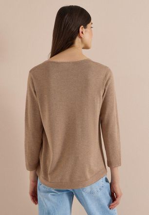 Cecil V-Ausschnitt-Pullover im soften Baumwoll-Mix