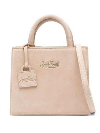 MC2 Saint Barth sac cabas Shop en daim format mini - Tons neutres