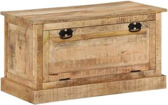 Les Tendances Les Tendances - The Living Store Banc de rangement de chaussures 85x40x45 cm Bois de manguier - Banc Coffre - Banc Rangement Chaussures - Banc Entrée