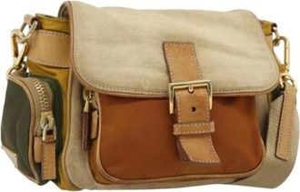 Prada Sac bandouli&egrave;re vintage doccasion - Femme - Pre-owned - Beige - Taille: ONE Size