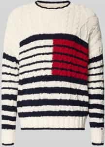 Tommy Hilfiger Relaxed Fit Strickpullover aus reiner Baumwolle