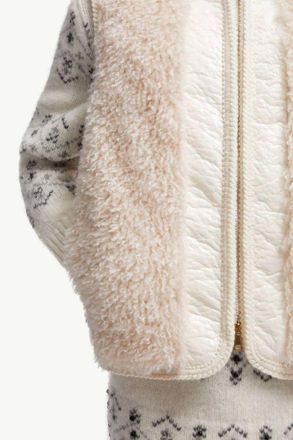 Moncler Quilted Wool-Blend Vest - Ecru