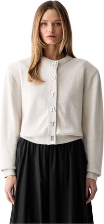 Rotate Rotate Birger Christensen, Femme, Pulls, Beige, Taille: 38 FR Cardigans