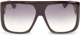Victoria Beckham Femme, Accessoires, Rouge, Taille: ONE Size Lunettes de soleil rectangulaires oversize