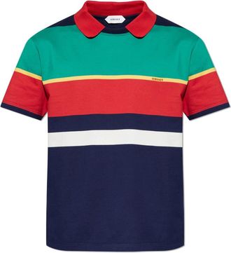 Versace Homme, Tops, Multicolore, Taille: S Polo Ray&eacute;
