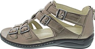 Waldläufer Hilena Sandale, Chicago - Glattleder, Bronce, Weite H, Klettverschluss 582002-148-212, Größe 41 EU