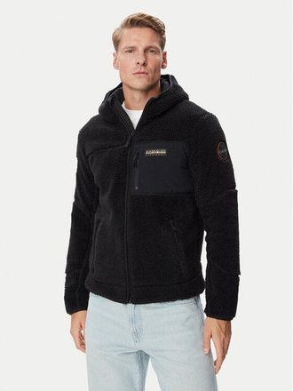 Napapijri Fleecejacke YupikNP0A8AZX Schwarz Regular Fit