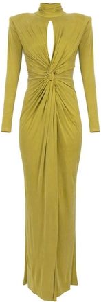 Elisabetta Franchi Femme, Robes, Vert, Taille: 40 FR Robe de Soirée Tapis Rouge