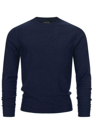Indicode Strickpullover Herren INMacedonio Pullover Herrenpullover Langarmshirt mit klassischem Rundhalsausschnitt