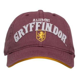 Bioworld Harry Potter Hogwarts Alumni Casquette de baseball r&eacute;glable - Produit officiel - Cadeau id&eacute;al pour adolescents ou adultes, Gryffondor., Taille unique