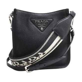 Prada Sac bandouli&egrave;re en cuir Vitello Daino Pre-owned - Femme - Pre-owned - Noir - Taille: ONE Size