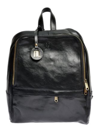 Anna Luchini Schwarz Rindsledertasche