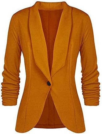 Generic Vestes de sport &agrave; manches longues pour femme 2026, jaune, XL