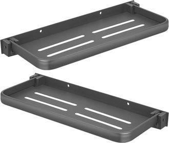 Soimiss Badezimmerregal Aus Metall Faltbares Duschwandregal Ohne Bohren Platzsparende Aufbewahrung F&uuml;r Toilettenartikel Wandregal F&uuml;r Bad Und K&uuml;che