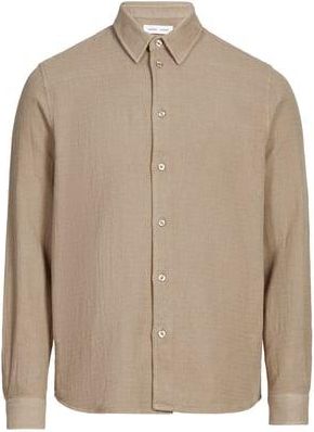 Samsøe & Samsøe Chemise droite en lin et coton