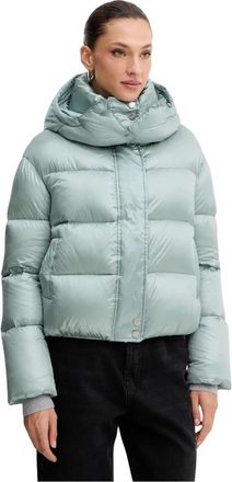 Patrizia Pepe Femme, Vestes, Bleu, Taille: 42 FR Veste matelass&eacute;e boutonn&eacute;e