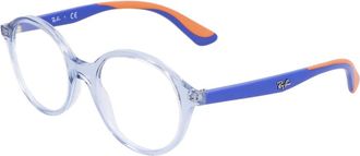 Ray-Ban unisex, Accessoires, Bleu, Taille: 46 MM Lunettes rondes pour enfants