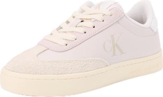 Calvin Klein Damen Cupsole Sneaker Classic Low aus Leder, Lilac Ash/Eggshell (Mehrfarbig), 39
