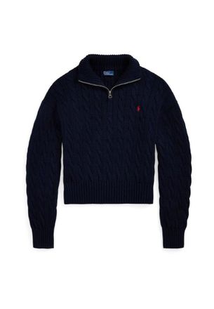 Polo Ralph Lauren Damen Strickpullover mit Zopfmuster