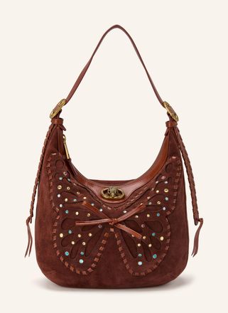 Kurt Geiger Schultertasche Mit Schmucksteinen braun