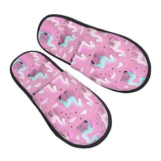 Generic L&eacute;g&egrave;re Pantoufles de nombreux imprim&eacute;s Horse Seas Chausson Maison Chaud Chaussons dint&eacute;rieur pour Hiver Femme Homme M