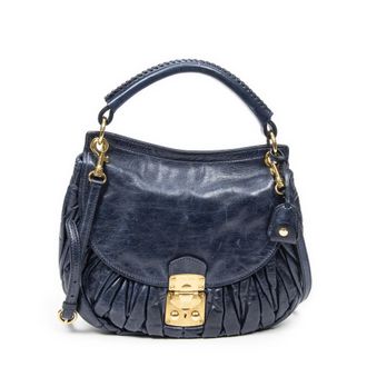 Miu Miu Crossbody Bags - Coffer Flap Hobo - Gr. unisize - in Blau - f&uuml;r Damen