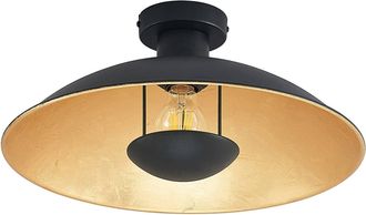 Lindby Deckenlampe Narisara (Modern) in Schwarz aus Metall (1 flammig, E27) - Deckenleuchte Lampe Wohnzimmerleuchte