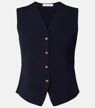 Max Mara Gilet en cr&ecirc;pe