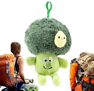 Generico Jouets en peluche alimentaires - Pendentif avec brocoli de 15 cm, douce, porte-cl&eacute;s cr&eacute;atif et pendentif pour sac amusant, accessoire adorable pour po