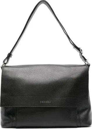 Orciani Homme, Sacs, Noir, Taille: ONE Size Skyline Leather Messenger Bag